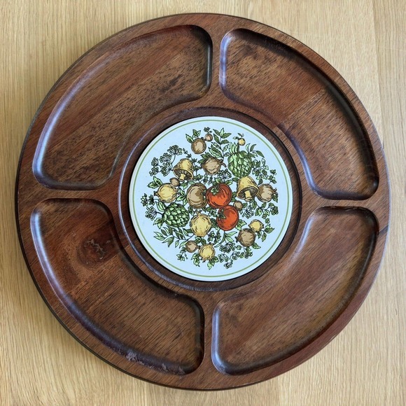 Unbranded | Dining | Vintage Charcuterie Solid Wood Divided Appetizer ...